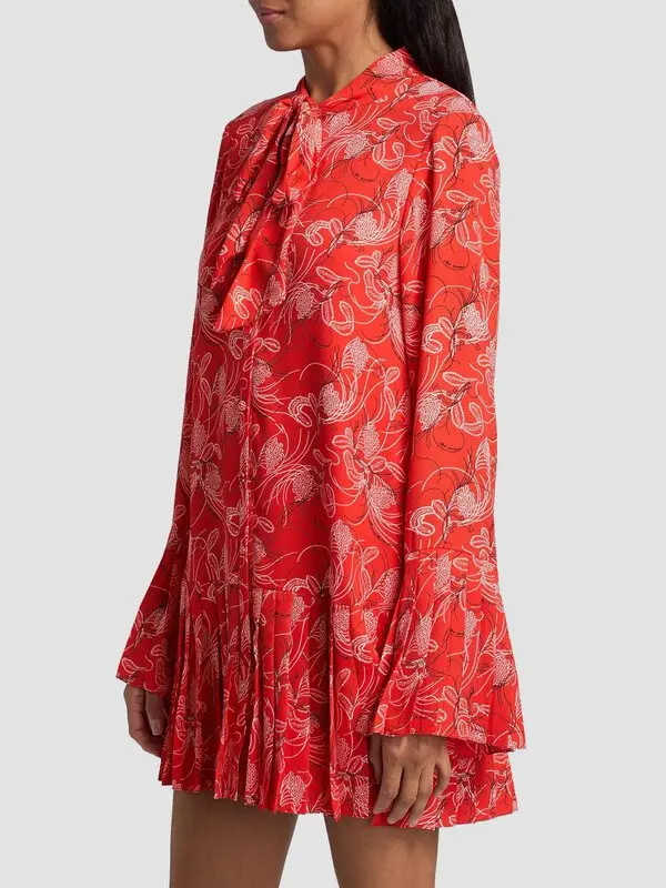Cinq À Sept Alinda Botanical Floral Mini Shirtdress