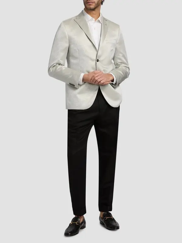 Corneliani Floral Jacquard Evening Jacket