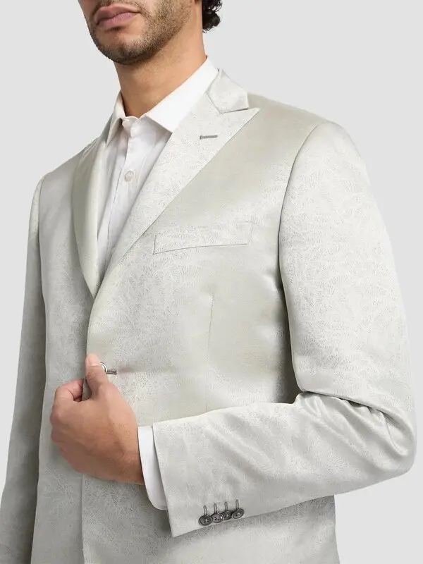 Corneliani Floral Jacquard Evening Jacket