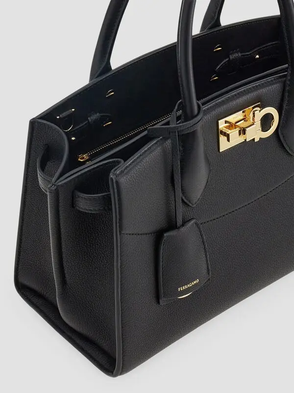 FERRAGAMO Studio Leather Satchel