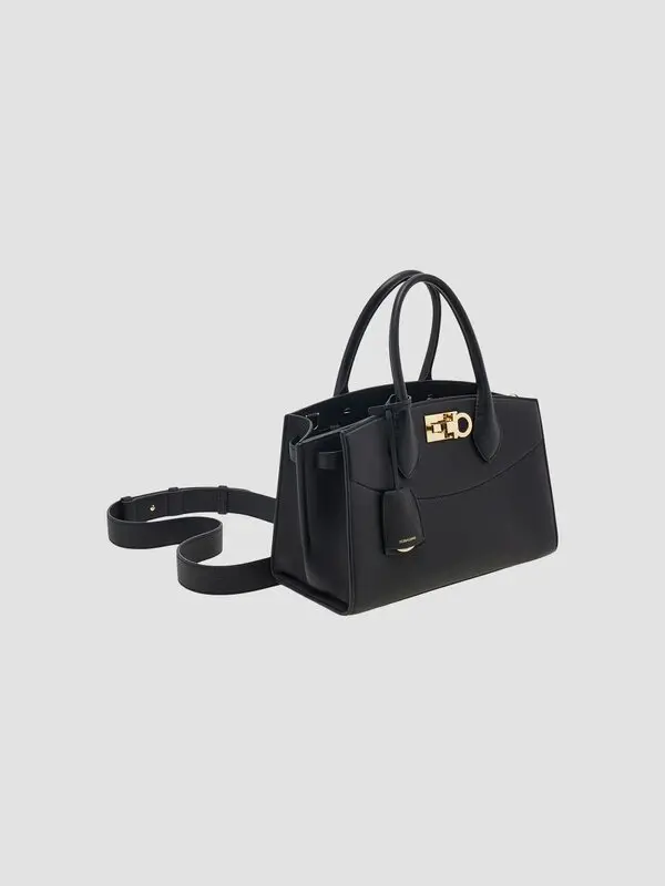 FERRAGAMO Studio Leather Satchel