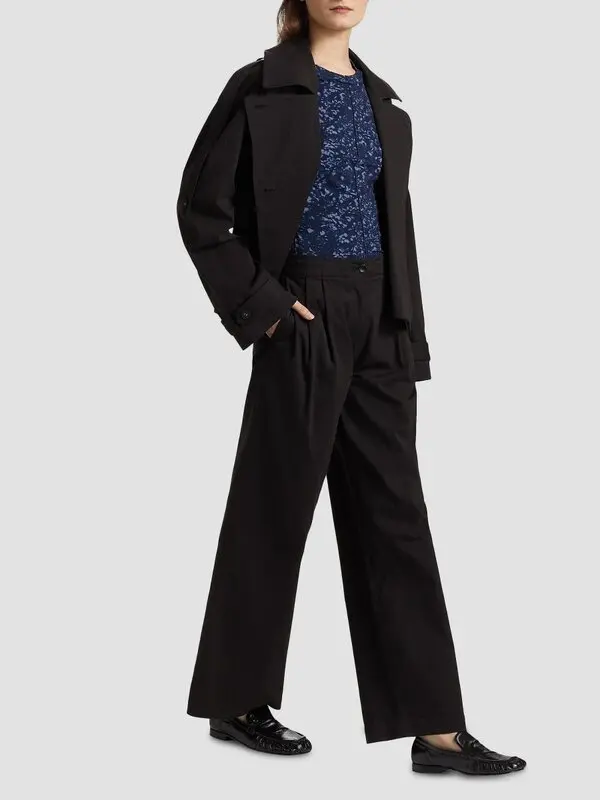 Proenza Schouler White Label Romina Pleated Straight Pants