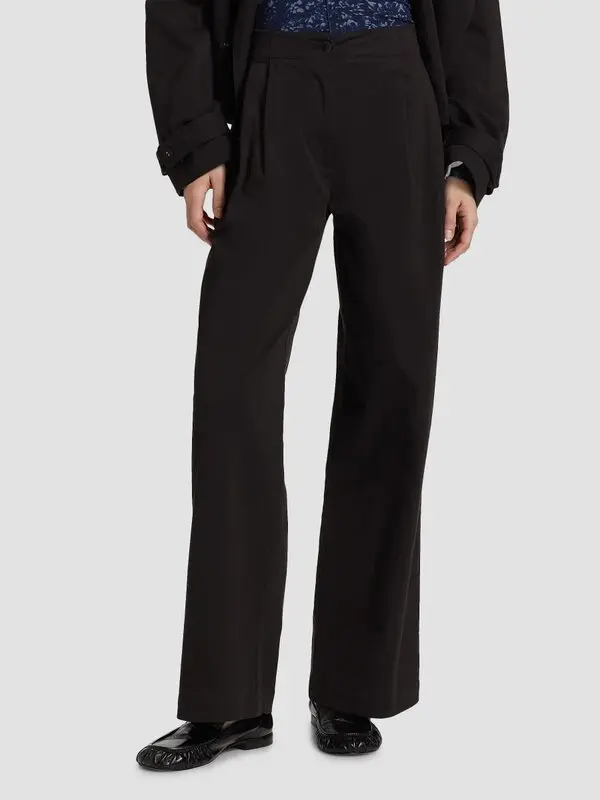 Proenza Schouler White Label Romina Pleated Straight Pants