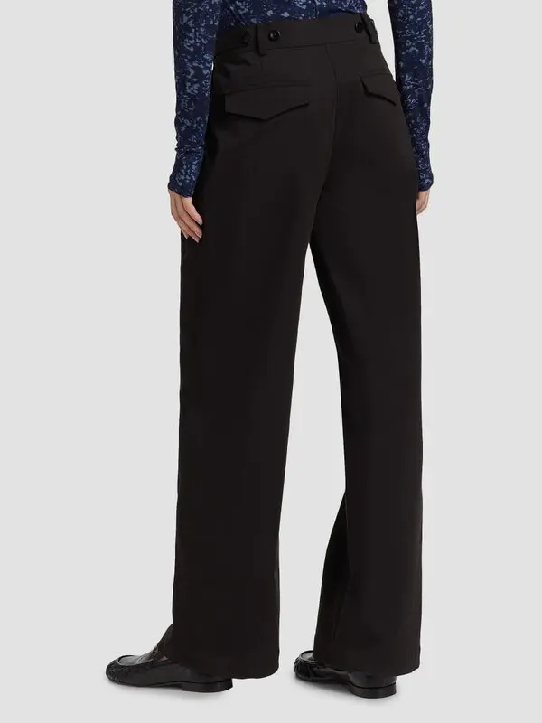 Proenza Schouler White Label Romina Pleated Straight Pants