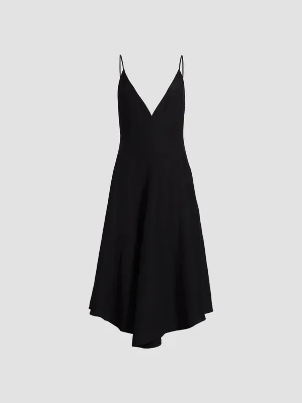Proenza Schouler Elaine V-neck Midi-dress - Black