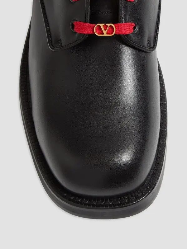 Valentino Garavani Punx Calfskin Combat Boots