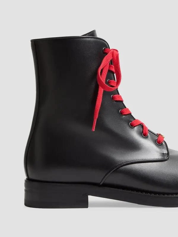 Valentino Garavani Punx Calfskin Combat Boots