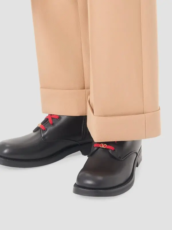 Valentino Garavani Punx Calfskin Combat Boots
