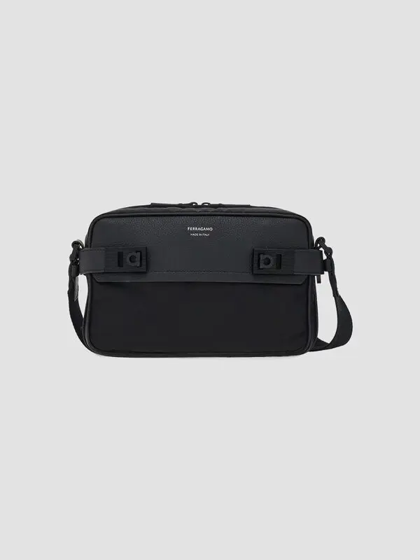 FERRAGAMO Twins Gancini East-west Crossbody Bag
