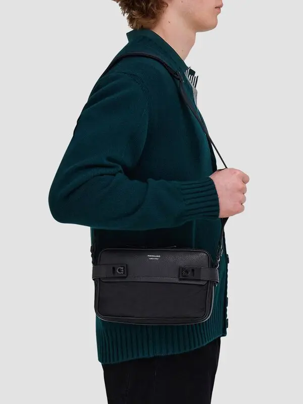 FERRAGAMO Twins Gancini East-west Crossbody Bag
