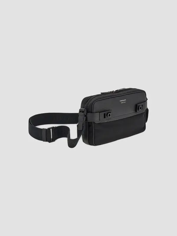 FERRAGAMO Twins Gancini East-west Crossbody Bag