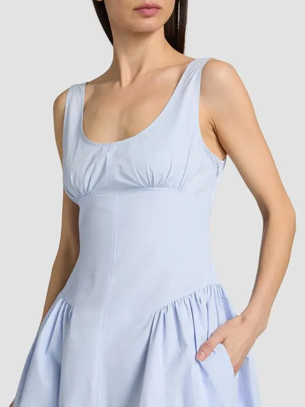 Proenza Schouler White Label Kendall Tech Cotton-blend Midi-dress