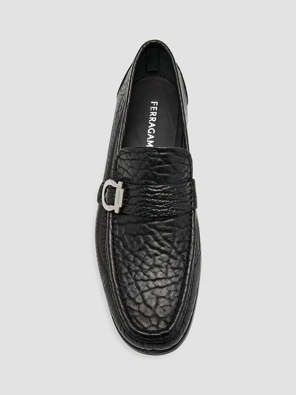 FERRAGAMO Caspian 2 Leather Moc-toe Loafers