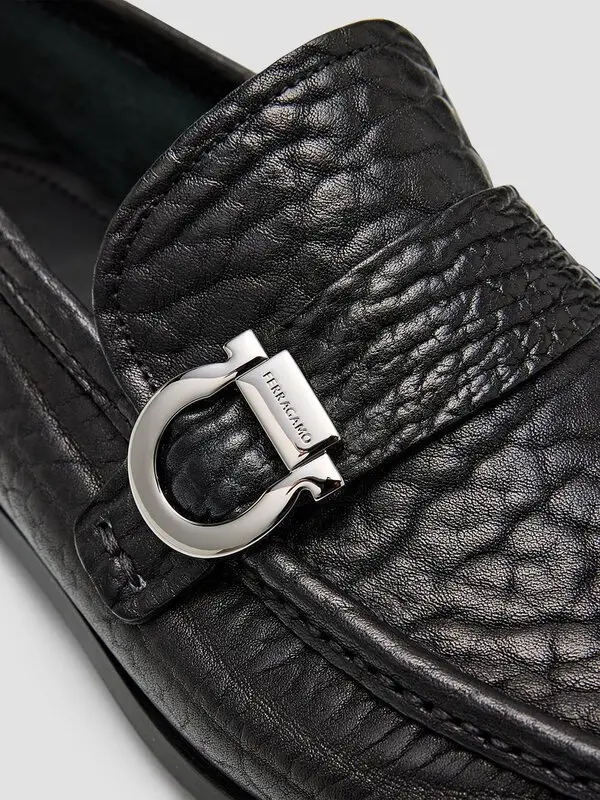 FERRAGAMO Caspian 2 Leather Moc-toe Loafers