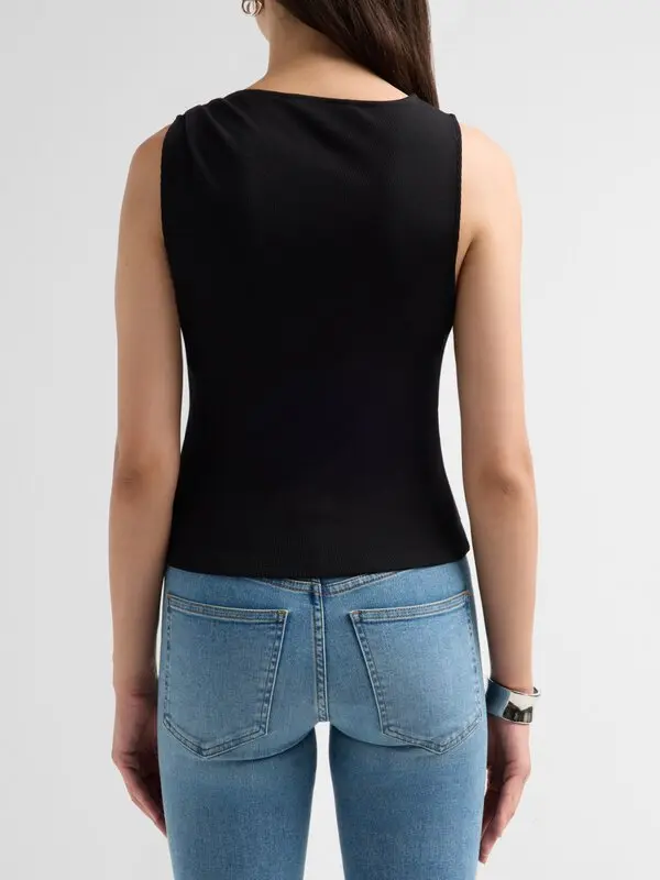 Veronica Beard Deylin Stretch-cotton Asymmetric Top