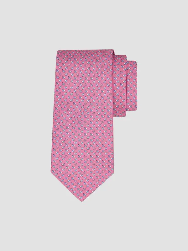 FERRAGAMO Bussola Silk Tie - Multi
