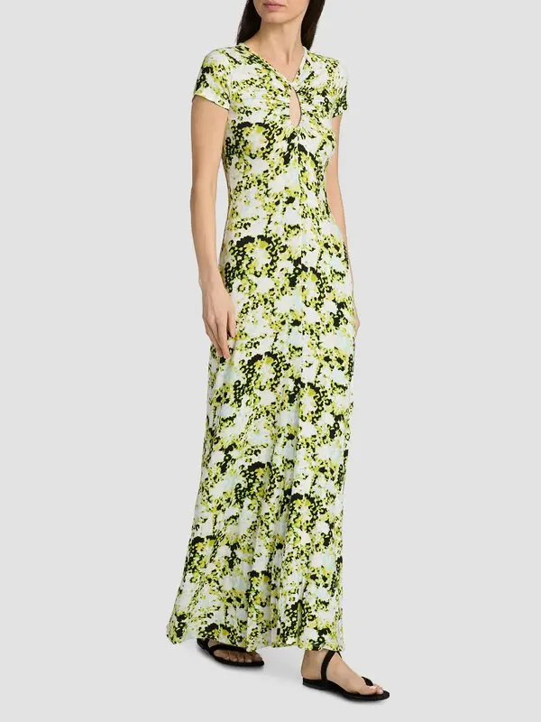 Proenza Schouler White Label Noelani Floral Jersey Maxi Dress