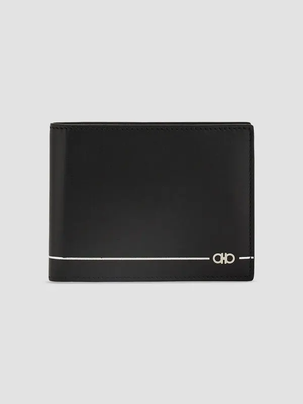 FERRAGAMO Micro Gancini Leather Wallet