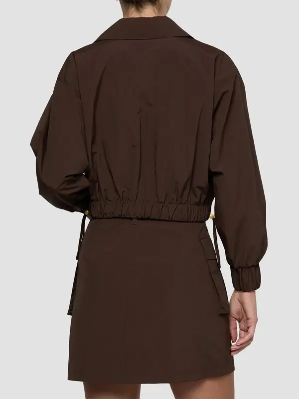 L'Agence Kade Cargo Pocket Windbreaker Jacket