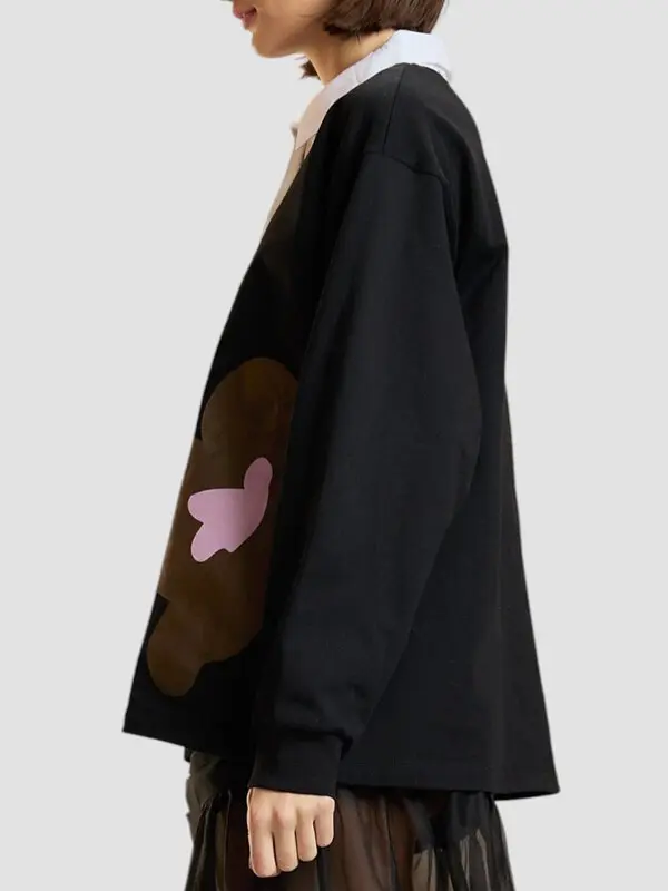 Cynthia Rowley Ardie Graphic Cotton Rugby Shirt