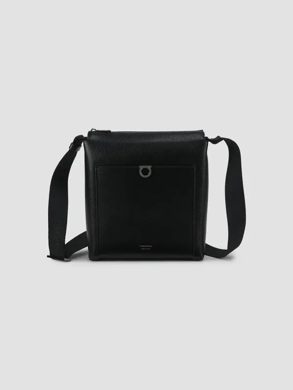 FERRAGAMO Trading Gancio Leather Crossbody Bag