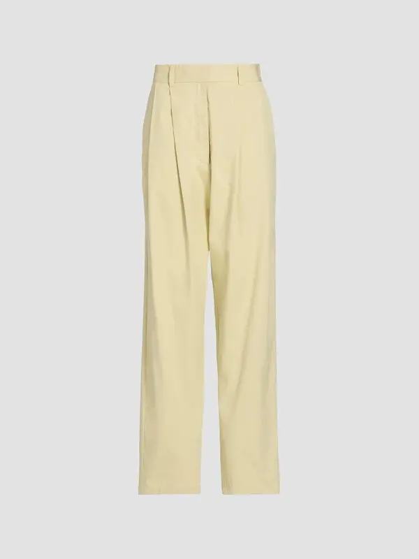 Proenza Schouler White Label Taya Pleated Cotton-blend Pants