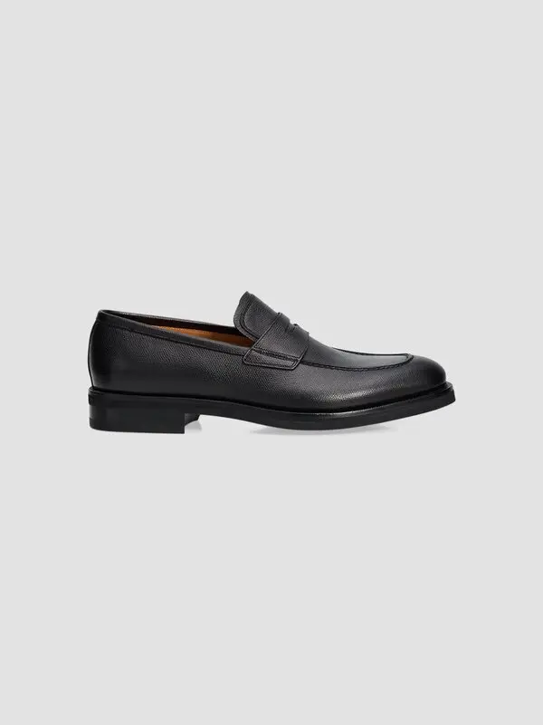 FERRAGAMO Stefanovit Leather Penny Loafers