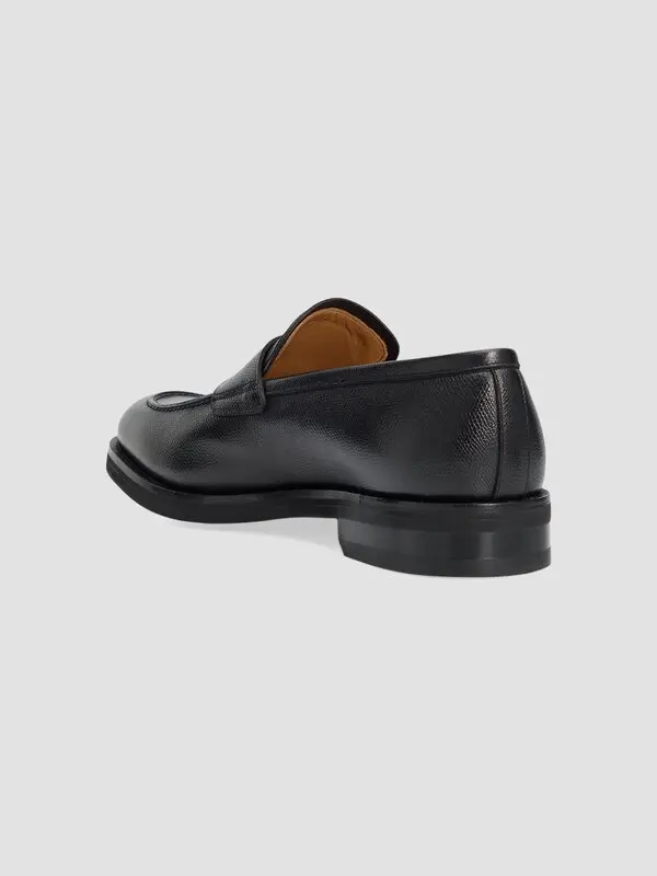 FERRAGAMO Stefanovit Leather Penny Loafers