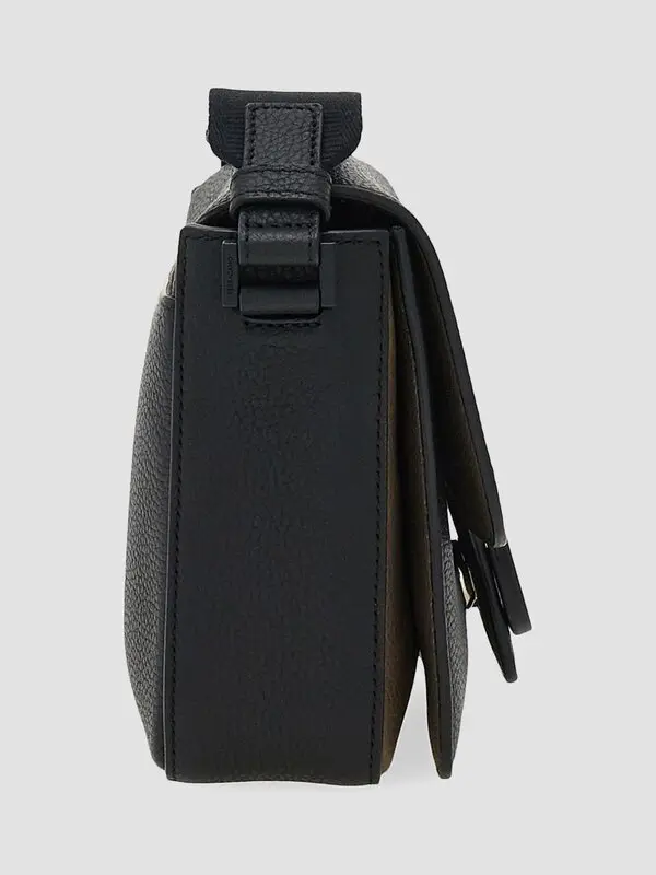 FERRAGAMO Leather Lock Shoulder Bag