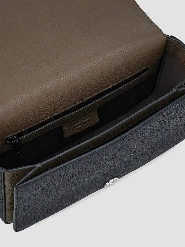 FERRAGAMO Leather Lock Shoulder Bag