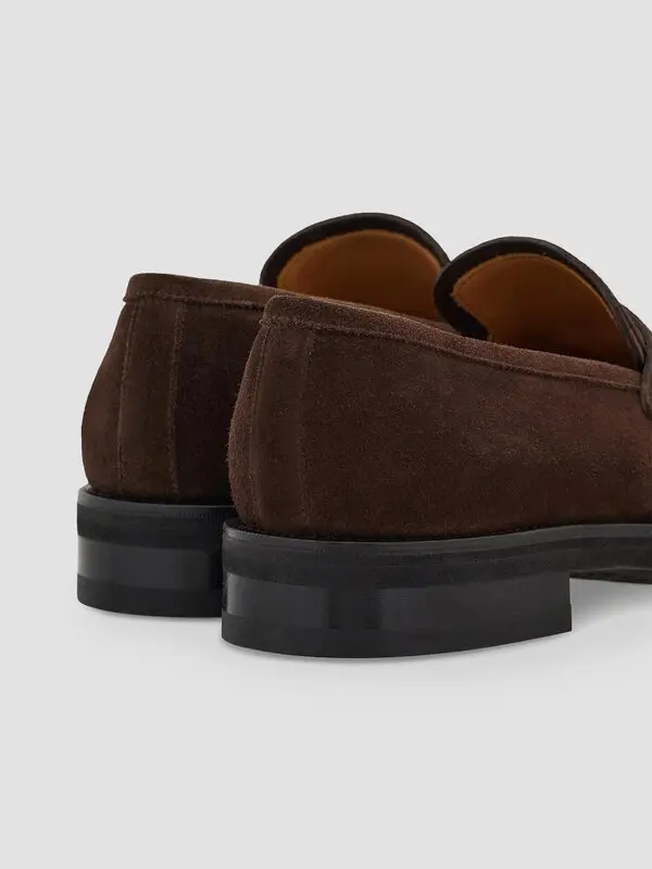 FERRAGAMO Stefanovit Suede Penny Loafers