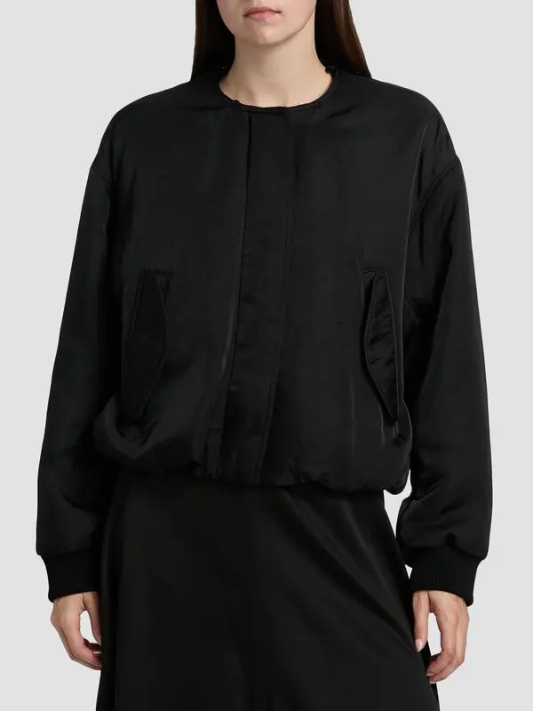Proenza Schouler Vadra Faux-shearling Collar Twill Jacket