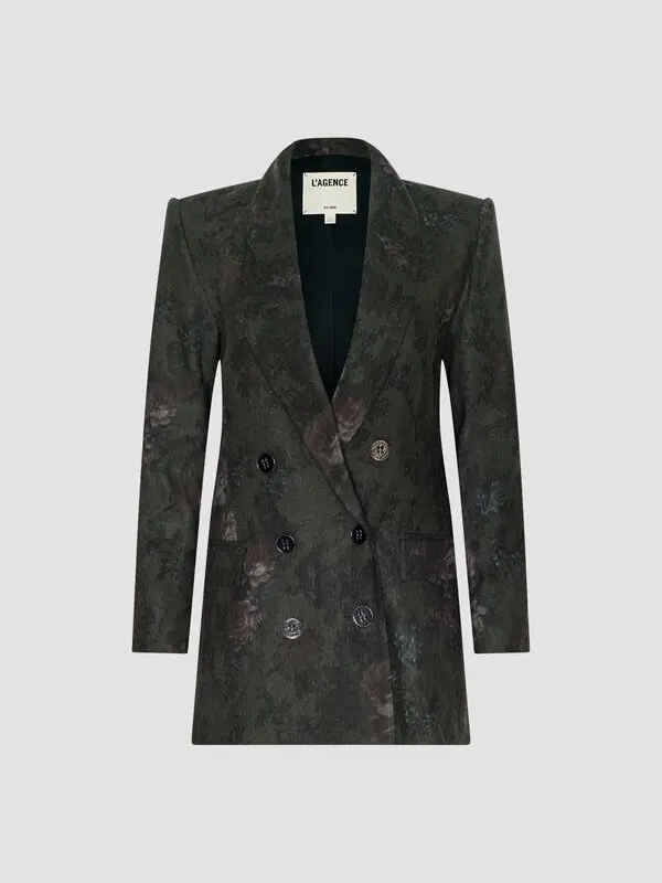 L'Agence Jayda Relaxed Double-breasted Blazer
