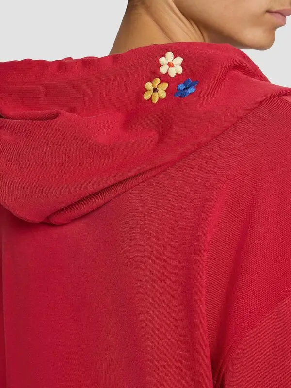 NAHMIAS Daydreaming Cotton Cut-off Hoodie