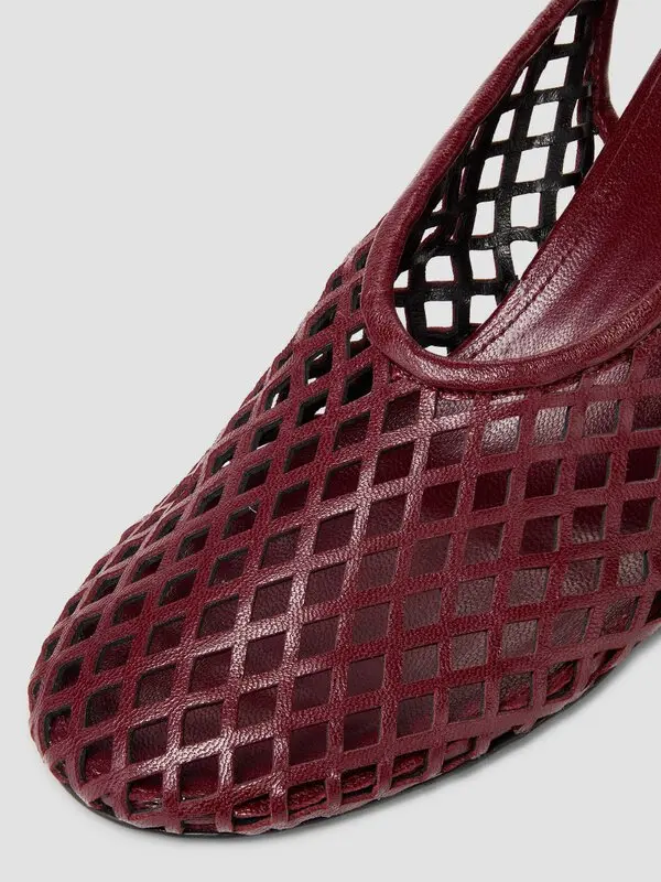 Proenza Schouler Tee 60mm Perforated Leather Slingback Pumps
