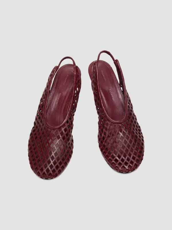 Proenza Schouler Tee 60mm Perforated Leather Slingback Pumps