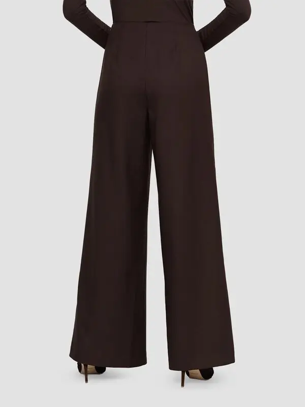 L'Agence Nova Pleated Wide-leg Pants