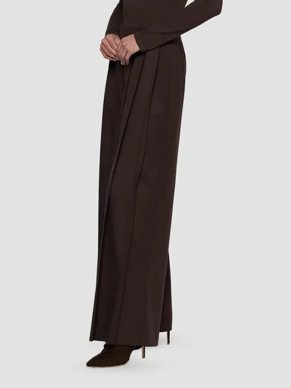 L'Agence Nova Pleated Wide-leg Pants