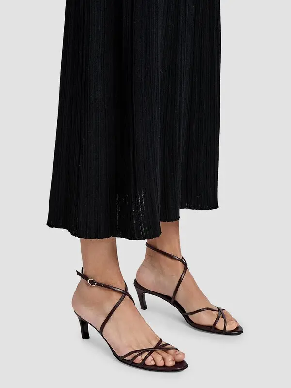 Proenza Schouler Uma Strappy Leather Ankle Sandals