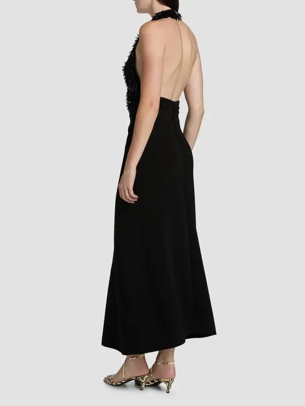 Proenza Schouler Moira Sequin Fringe Maxi Dress