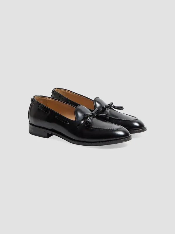 Valentino Garavani Bowshire Loafers In Shiny Calfskin
