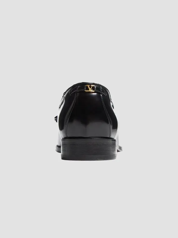 Valentino Garavani Bowshire Loafers In Shiny Calfskin