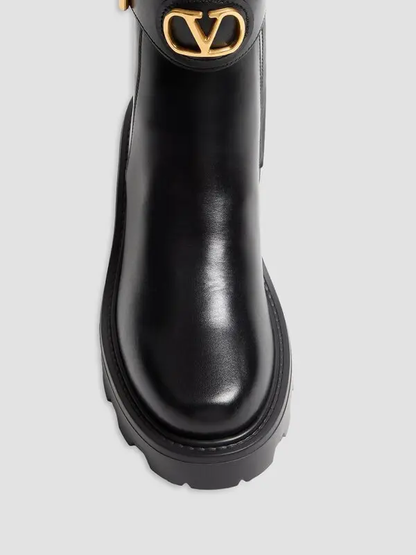 Valentino Garavani Vlogo 55mm Signature Calfskin Ankle Boots
