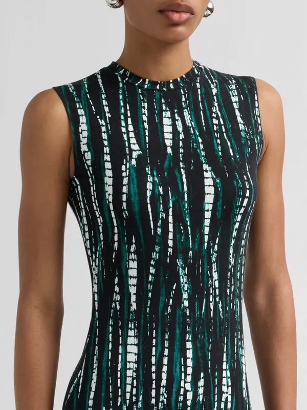 Proenza Schouler White Label Jordyn Marl Jersey Midi-dress