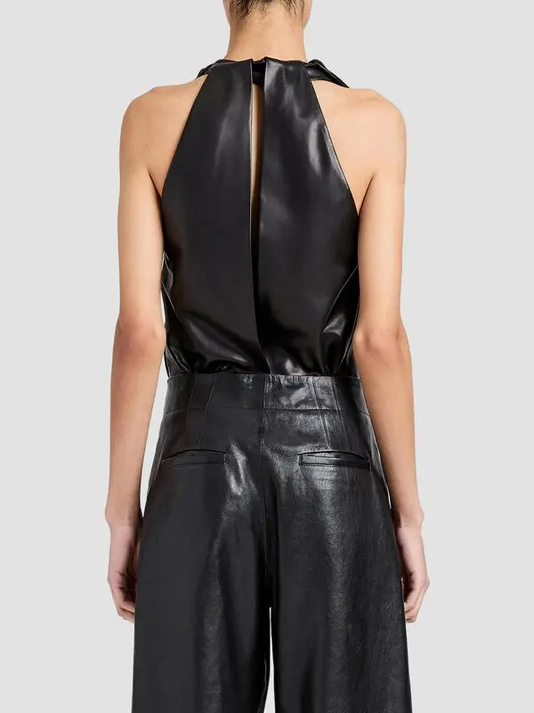 Proenza Schouler Iza Leather Top