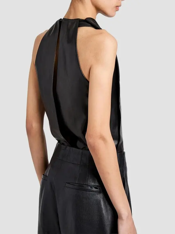 Proenza Schouler Iza Leather Top