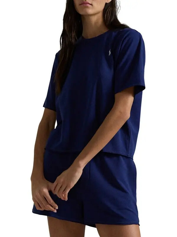 Polo Ralph Lauren Striped Jersey Short Pajamas - Navy