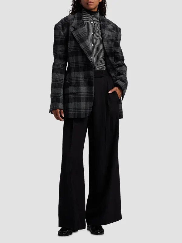 Proenza Schouler Daria Plaid Cotton Blazer