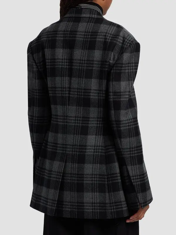 Proenza Schouler Daria Plaid Cotton Blazer