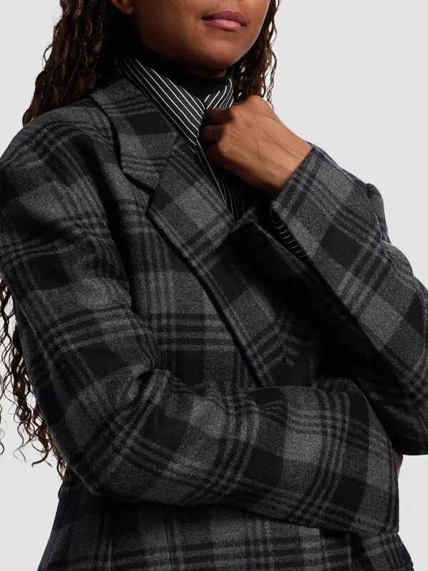 Proenza Schouler Daria Plaid Cotton Blazer